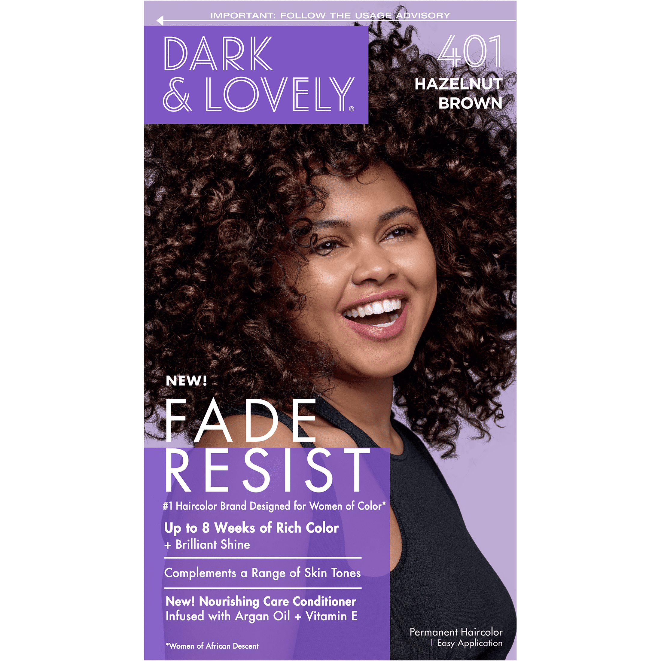 SoftSheen-Carson Dark & Lovely Fade Resist Hair Color, 401 Hazelnut ...
