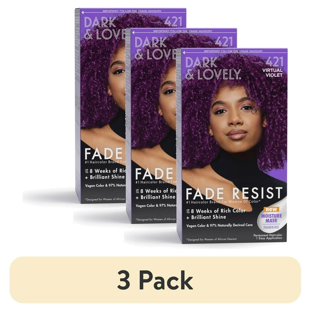 (3 pack) SoftSheen-Carson Dark & Lovely Fade Resist Hair Color, 421 ...