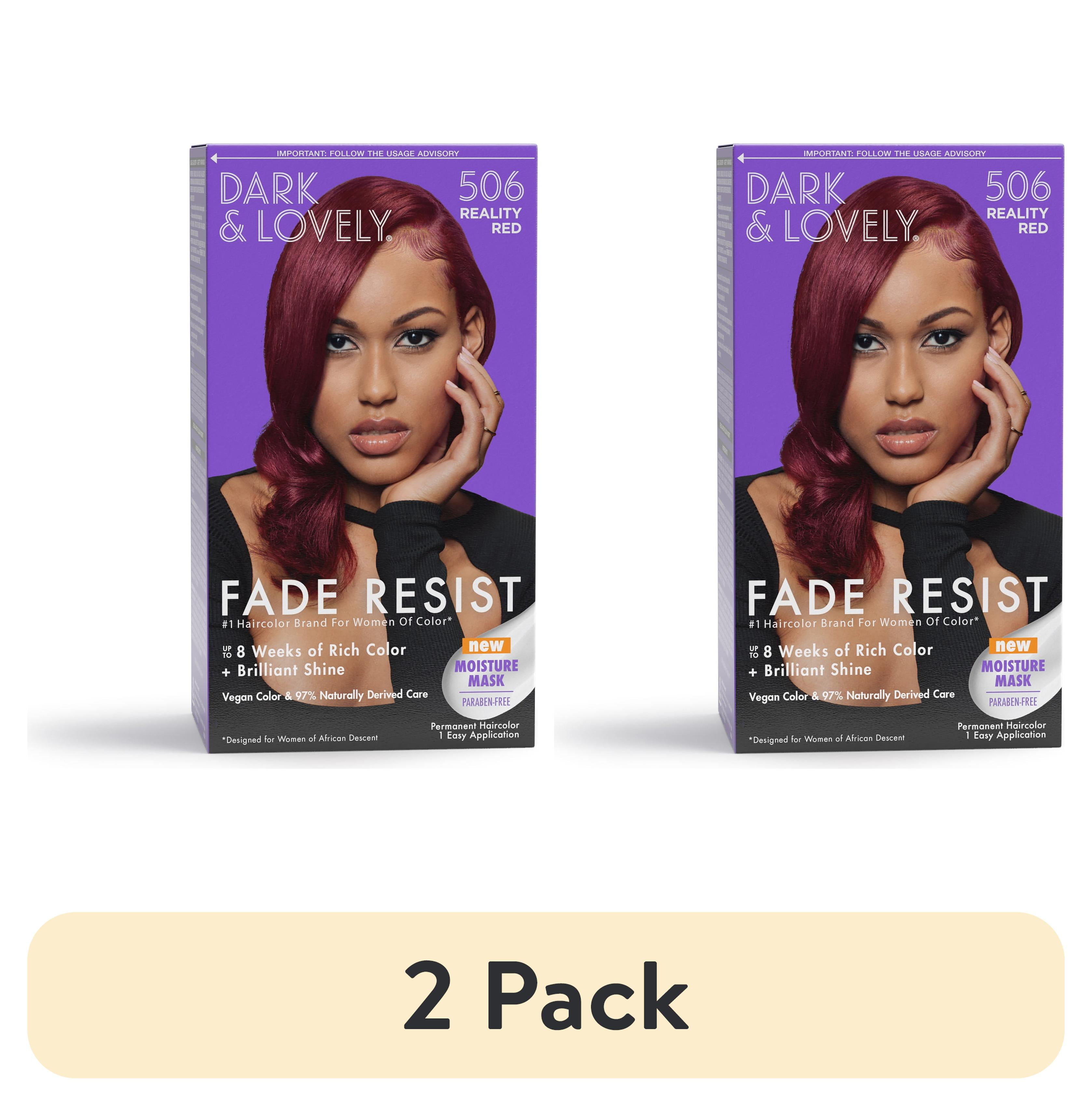 (2 pack) SoftSheen-Carson Dark & Lovely Fade Resist Hair Color, 506 Reality Red - Walmart.com