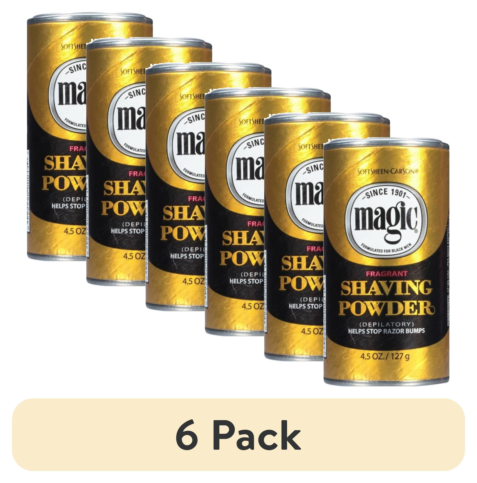 (6 pack) SoftSheen-Carson Magic Shaving Powder, Razorless Shaving for ...