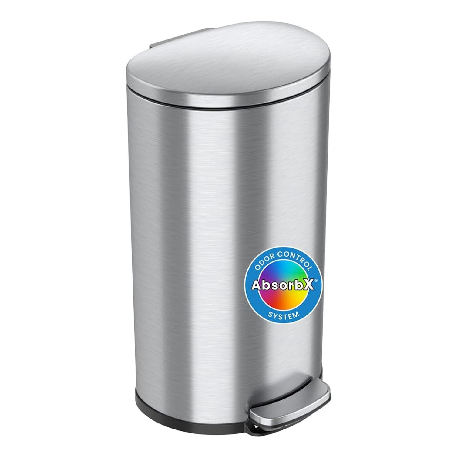 SoftStep 8 Gallon Trash Can with Removable Inner Bucket, AbsorbX Odor ...
