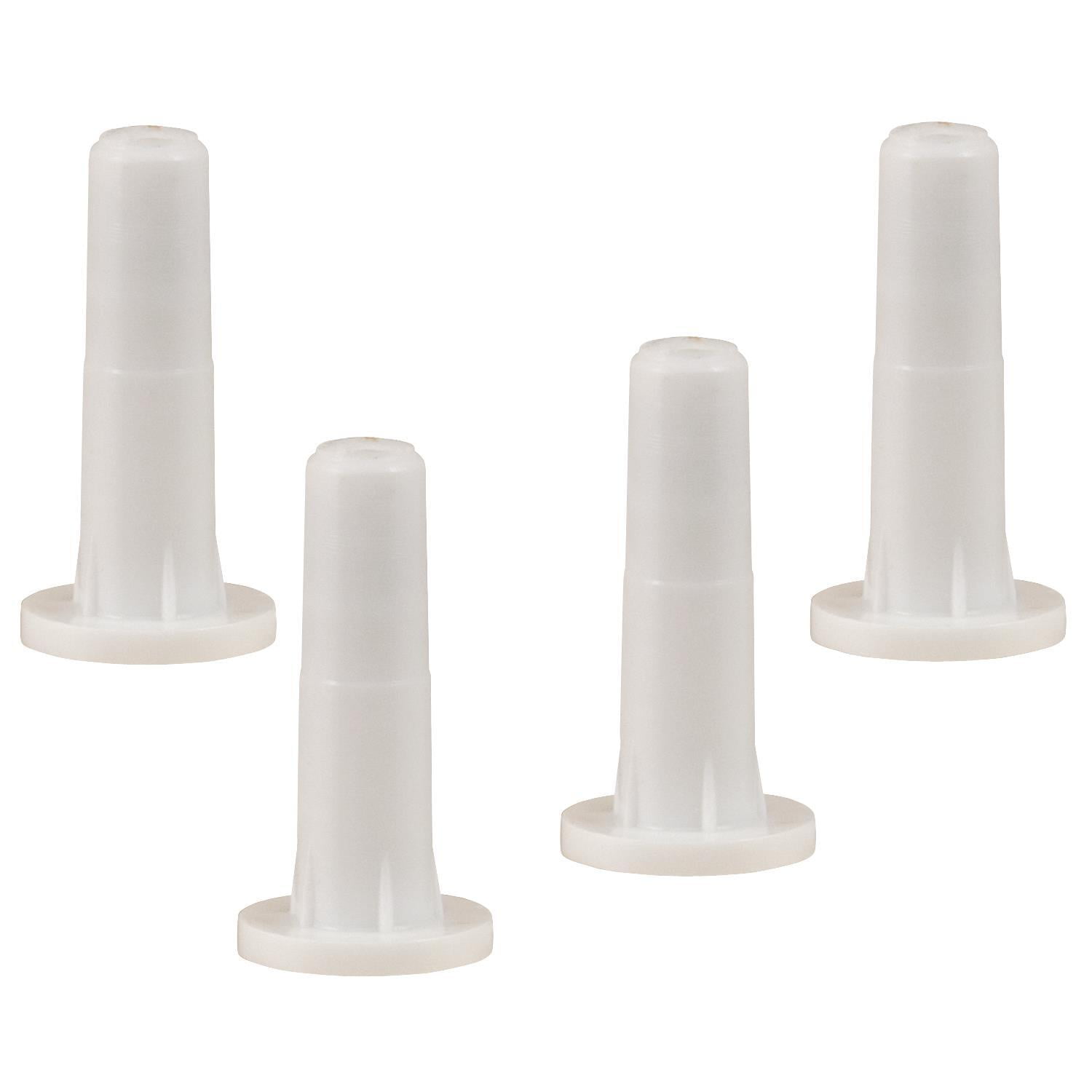 SoftTouch Plastic Caster Cup White Rectangle .5 in. W 4 pk - Walmart.com