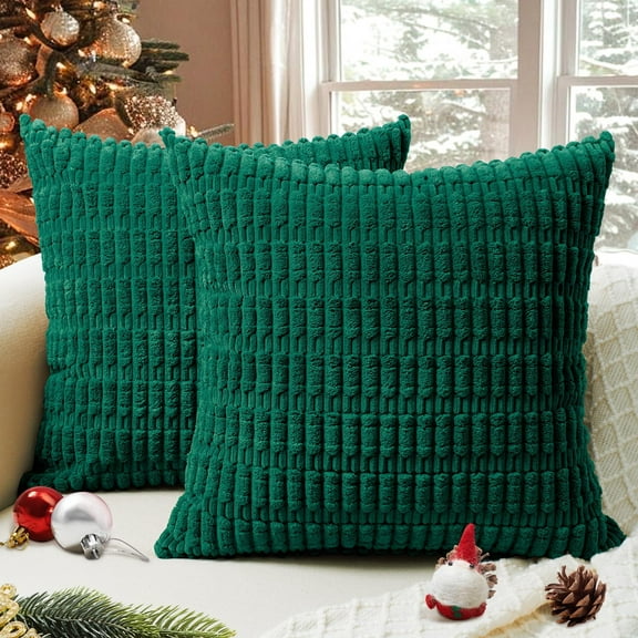 EDHITNR Corduroy Pillow Covers, Modern Living Room Sofa Cushion with ...