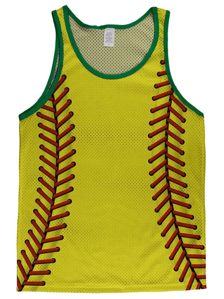 Softball Adult Mesh Jersey White-Kelly X-LG - Walmart.com