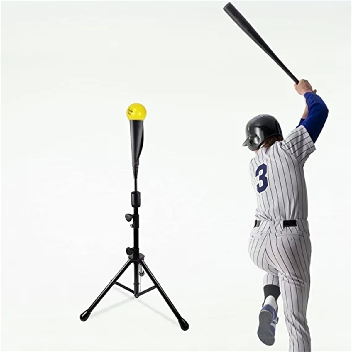 Cyfie 26.8-44 in Adjustable Baseball Softball Batting Tee with Strike ...