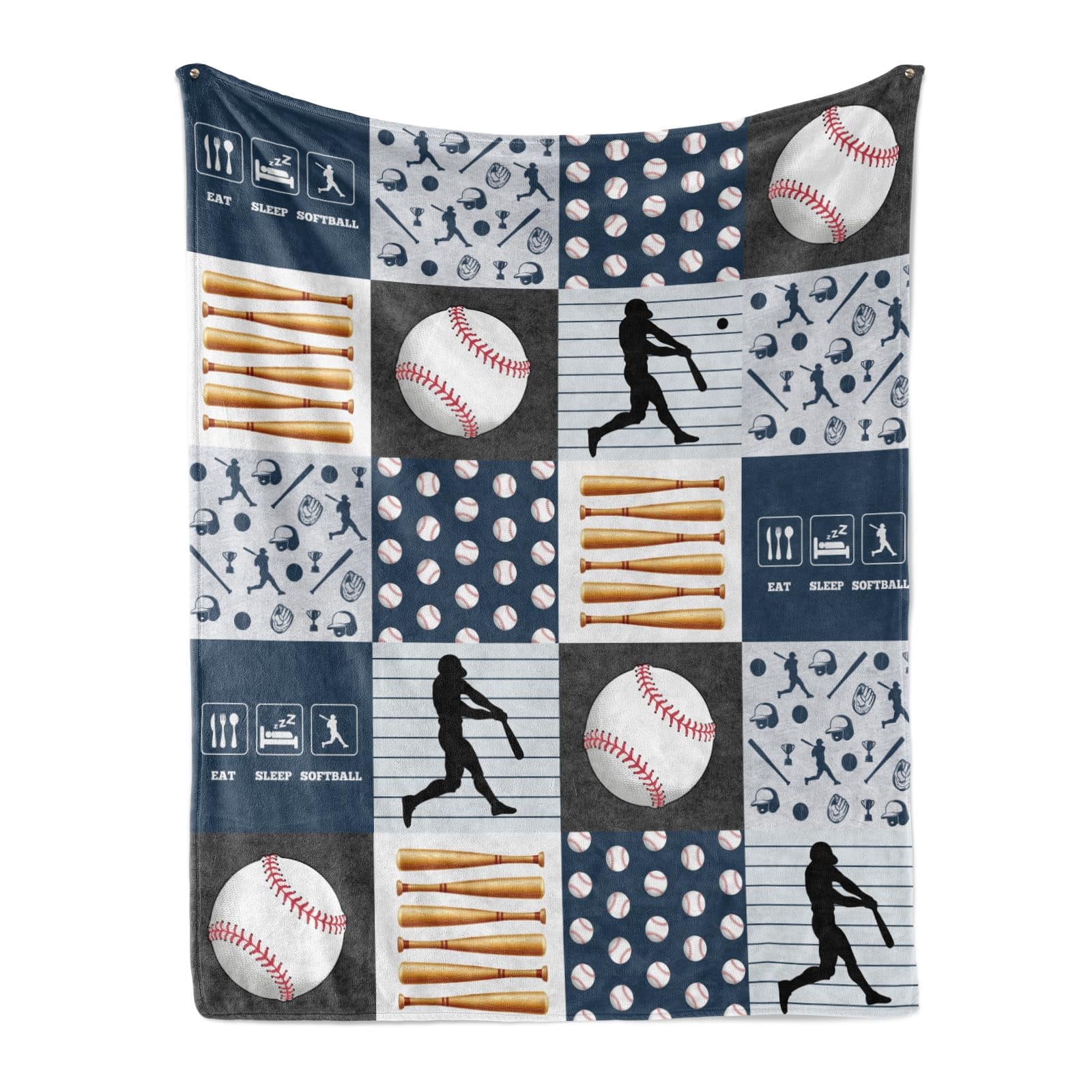 Softball Blanket Softball Gifts for Teens,Flannel Soft Warm Plush Sport ...