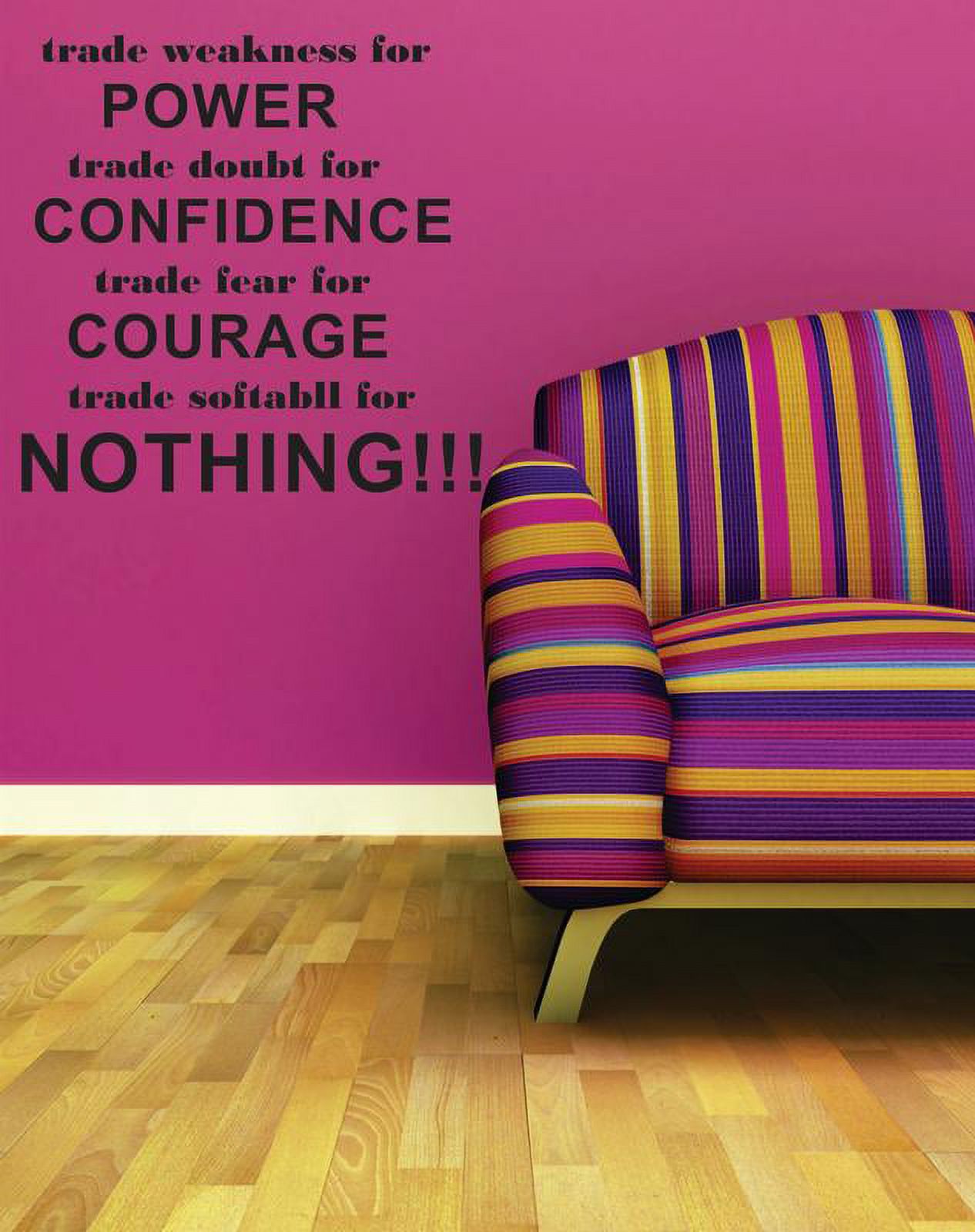 Softball Decals Wall Art Decal Sticker Stickers Decor for Girl teen ...