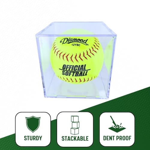 Softball Display Case | Acrylic Softball Cube | Clear Viewing Display ...
