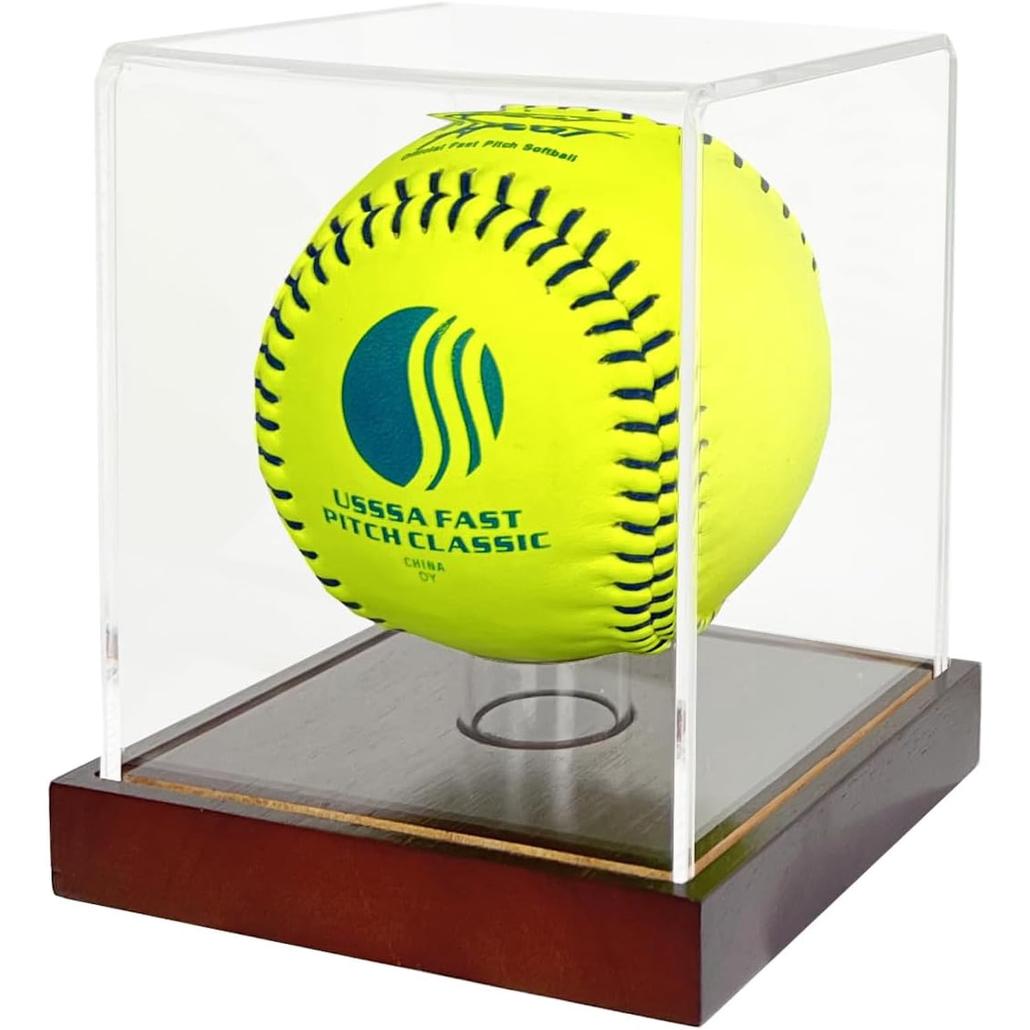 Softball Display Case,Clear Acrylic Ball Display Holder for 12 inch ...