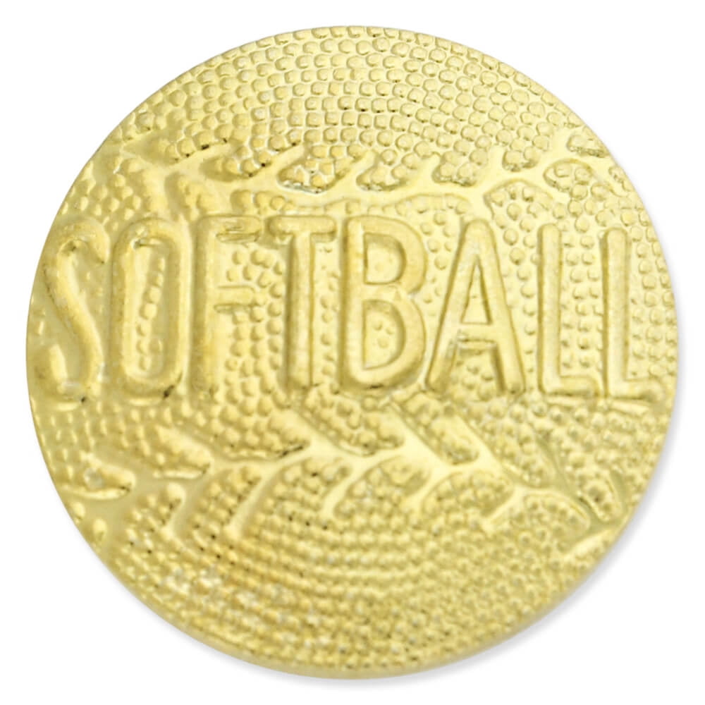 Softball Gold Chenille Sports Lapel Pin - Walmart.com