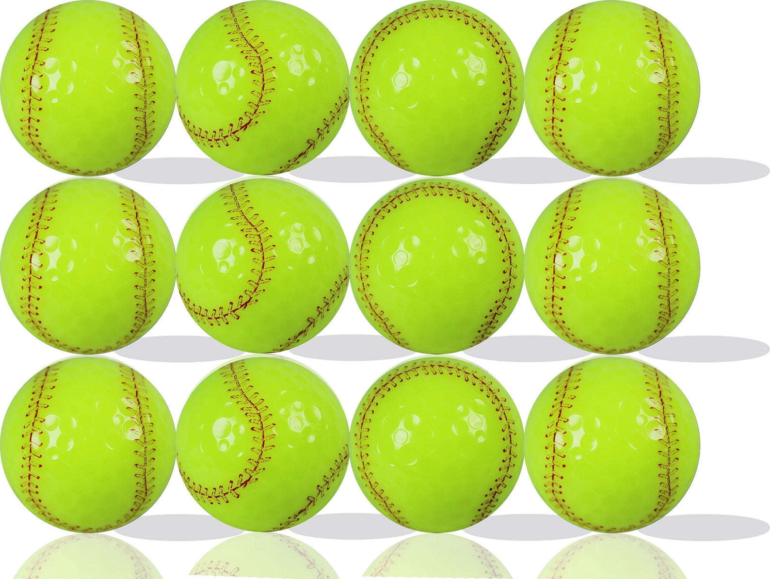 Softball Golf Balls 12 Pack by GBM Golf - Walmart.com
