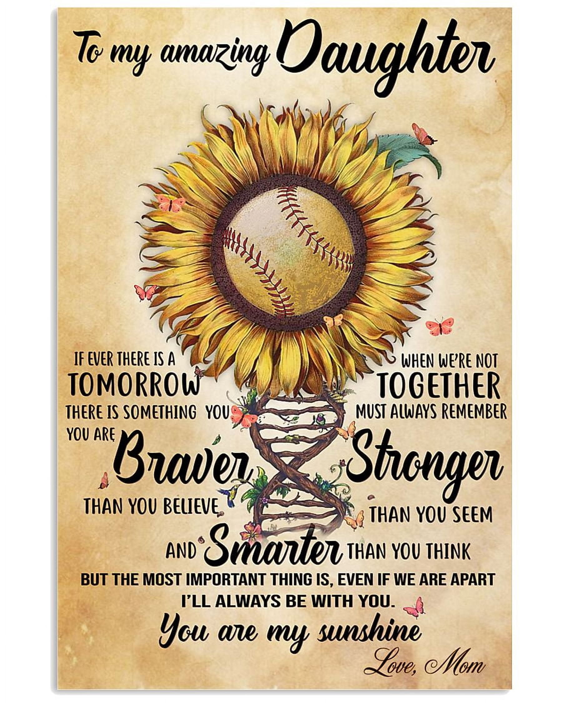 Softball Mom-My Amazing Daughter Poster – Poster - Poster Print ...