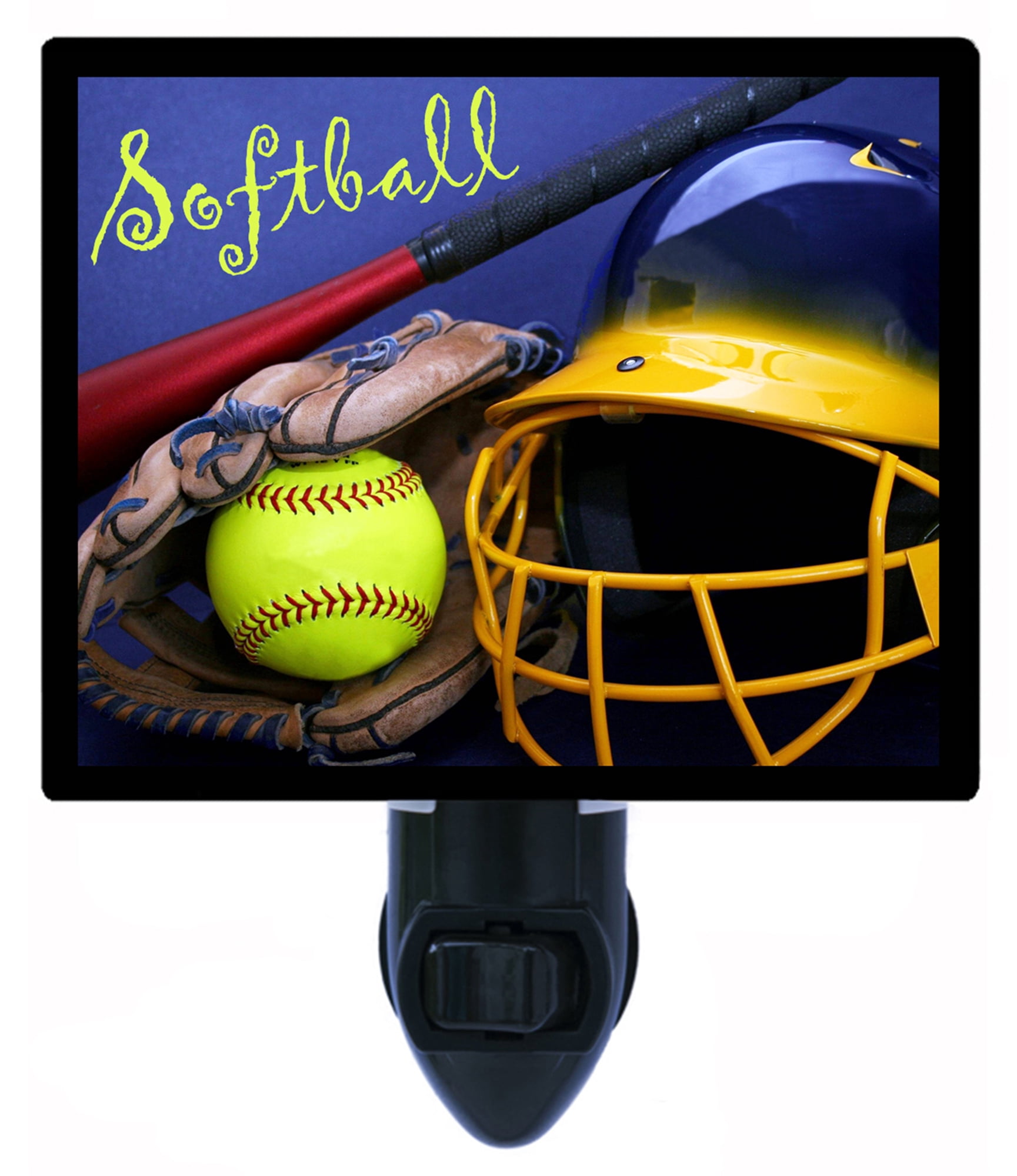 Night Light - Softball. | Softball Theme, Includes Free Switchable ...
