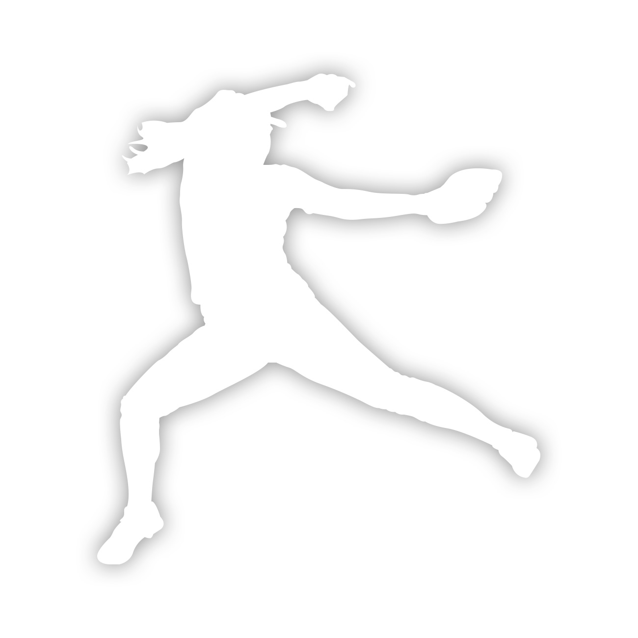 Softball Pitcher Sticker Decal Die Cut - Self Adhesive Vinyl ...