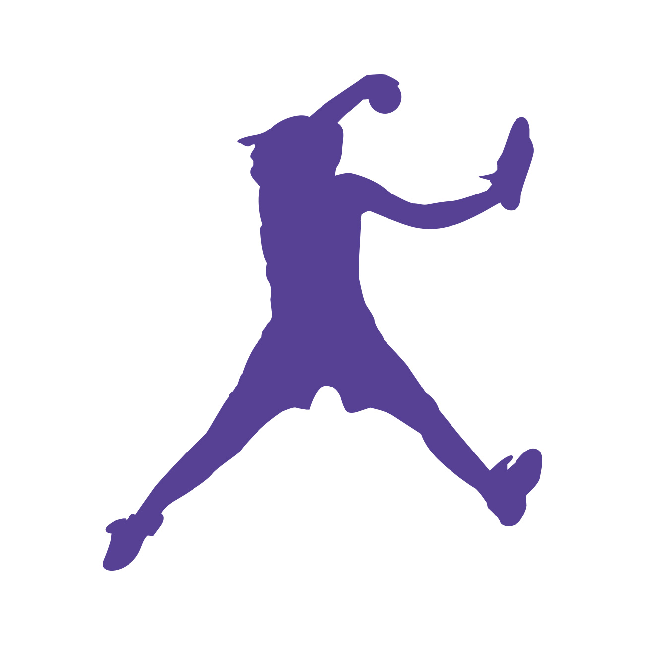 Softball Pitcher Sticker Decal Die Cut - Self Adhesive Vinyl ...