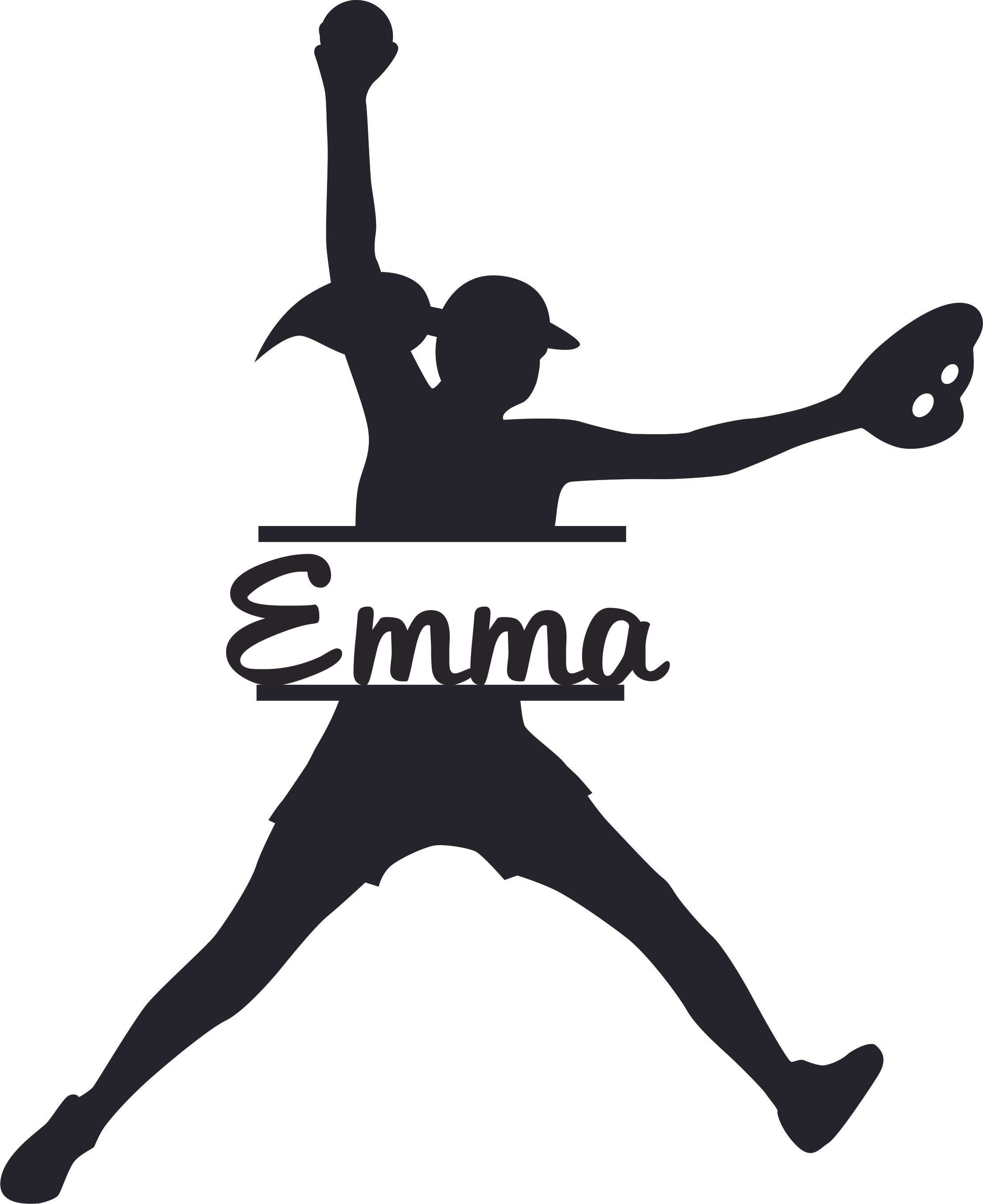 Softball Player Pitcher Sport Athelete Customized Wall Decal - Custom ...