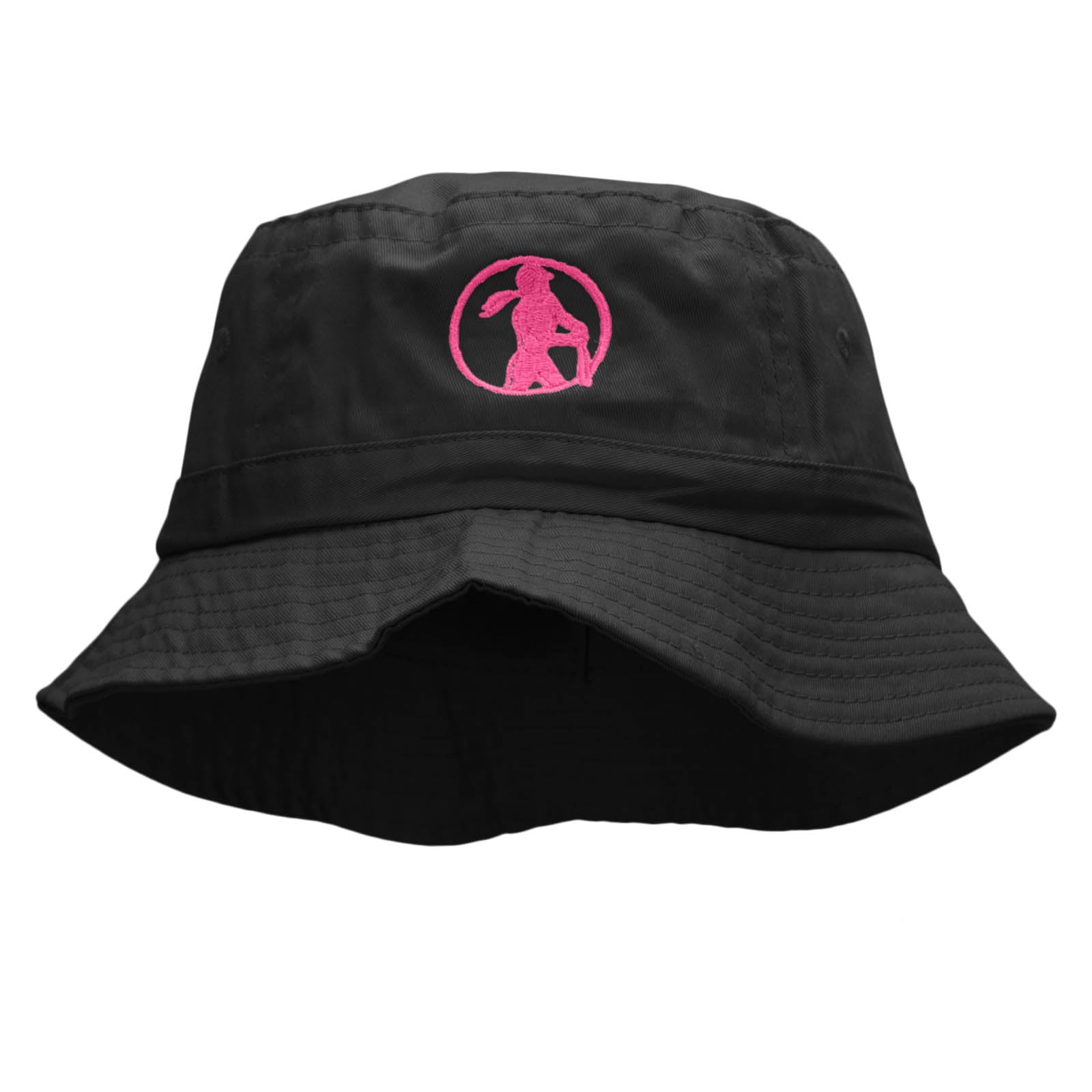 Softball Swing Embroidered Bucket Hat - Black OSFM - Walmart.com