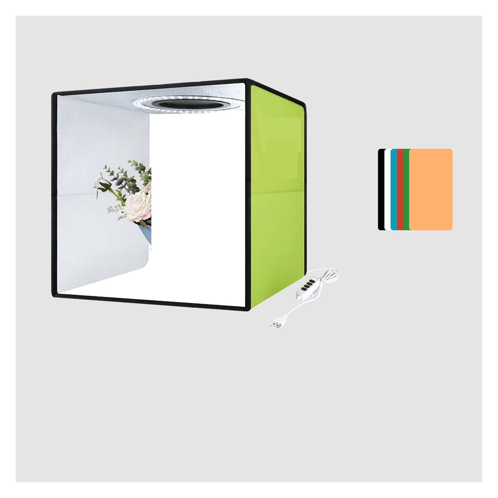 Softbox 3 Color Light Modes Lightbox Dimmable Led Ring Light Box Photo ...