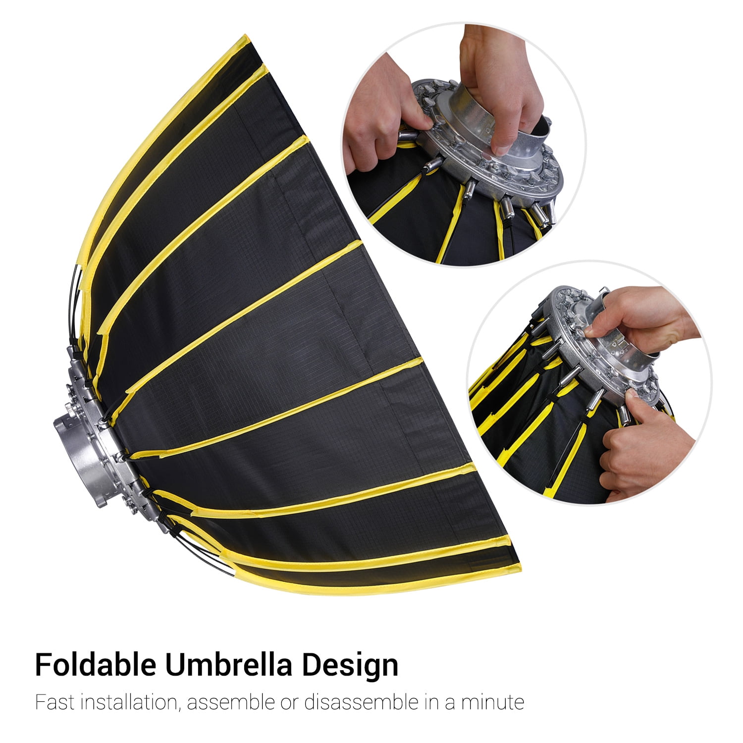 Softbox,Portable Softbox With Soft Diffuser Cloth Box Speedlite Studio Soft Box / 23.6inch ...