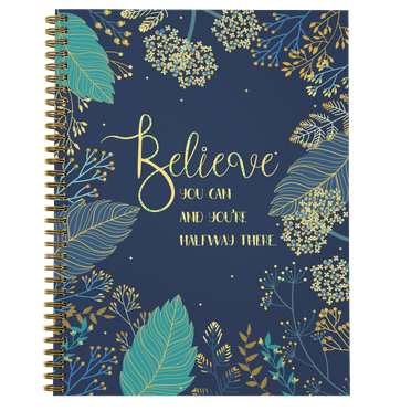 8.5"x11" Motivational Journal: Softcover, 120 College Ruled Pages, Gold ...