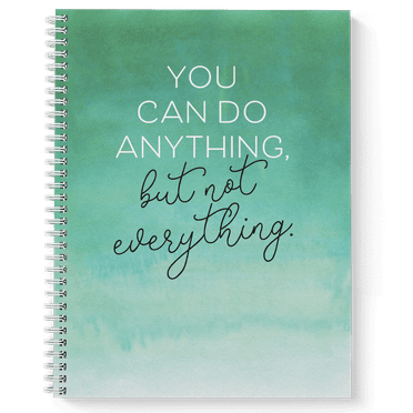 8.5"x11" Motivational Journal: Softcover, 120 College Ruled Pages, Gold ...