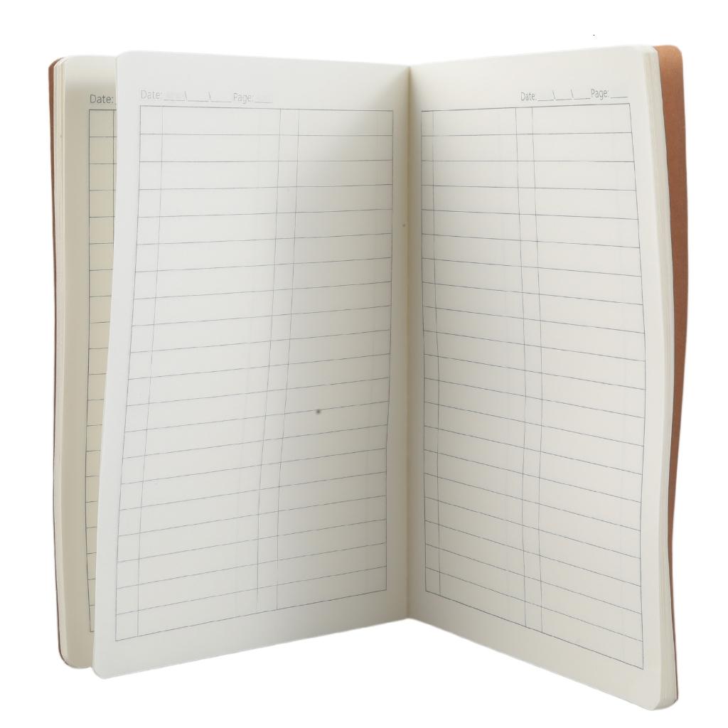 Softcover Notebook Journal with 72 Pages Gridded Unrueld or Lined ...