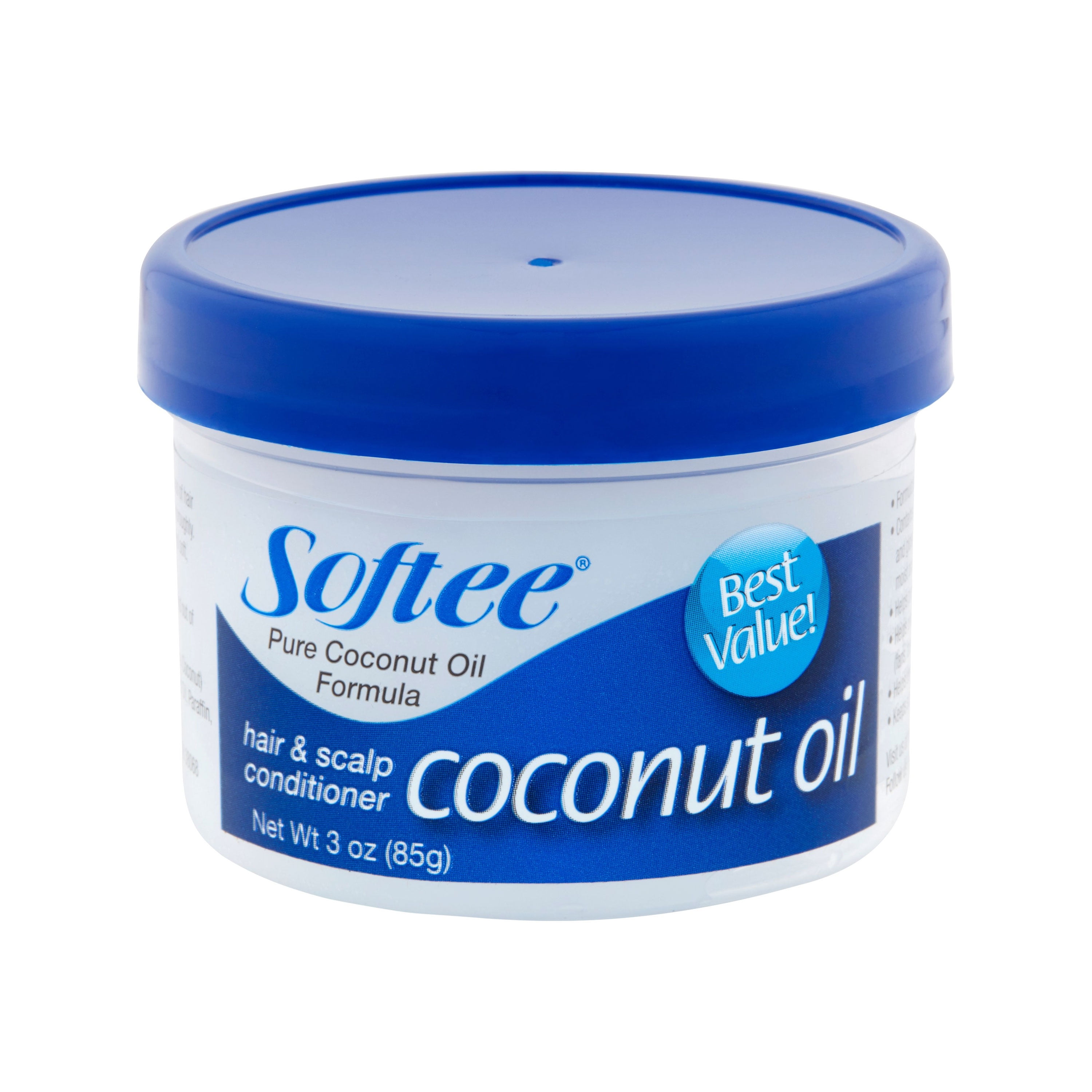 Softee Hair and Scalp Conditioner Coconut Oil, 3 Oz. - Walmart.com