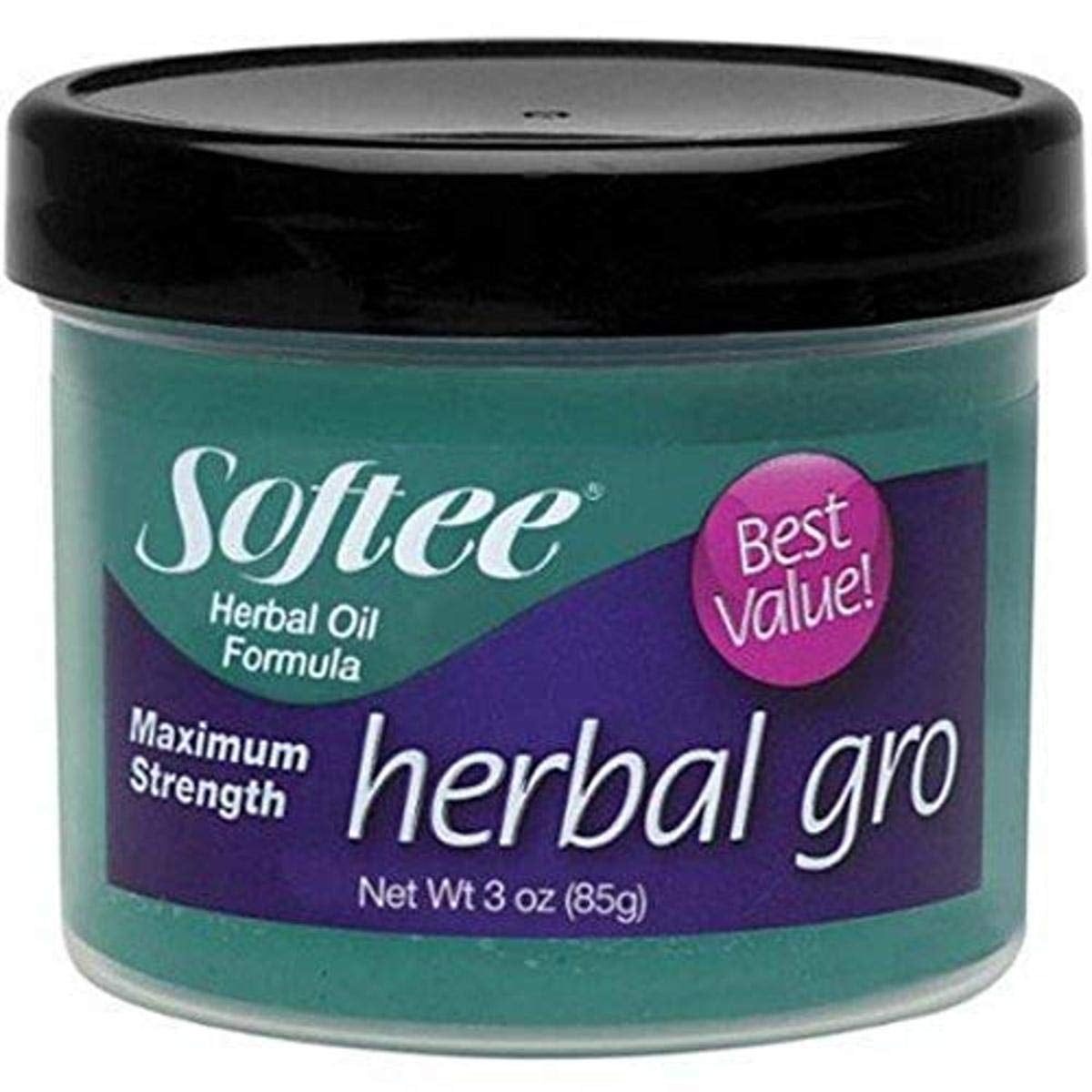Softee Herbal Gro Oil Formula for Scalp and Hair, Maximum Strength, 3 ...