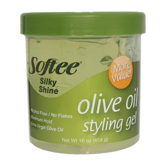 Softee Olive Oil Styling Gel Silky Shine, 16 Oz., Pack of 12 - Walmart.com