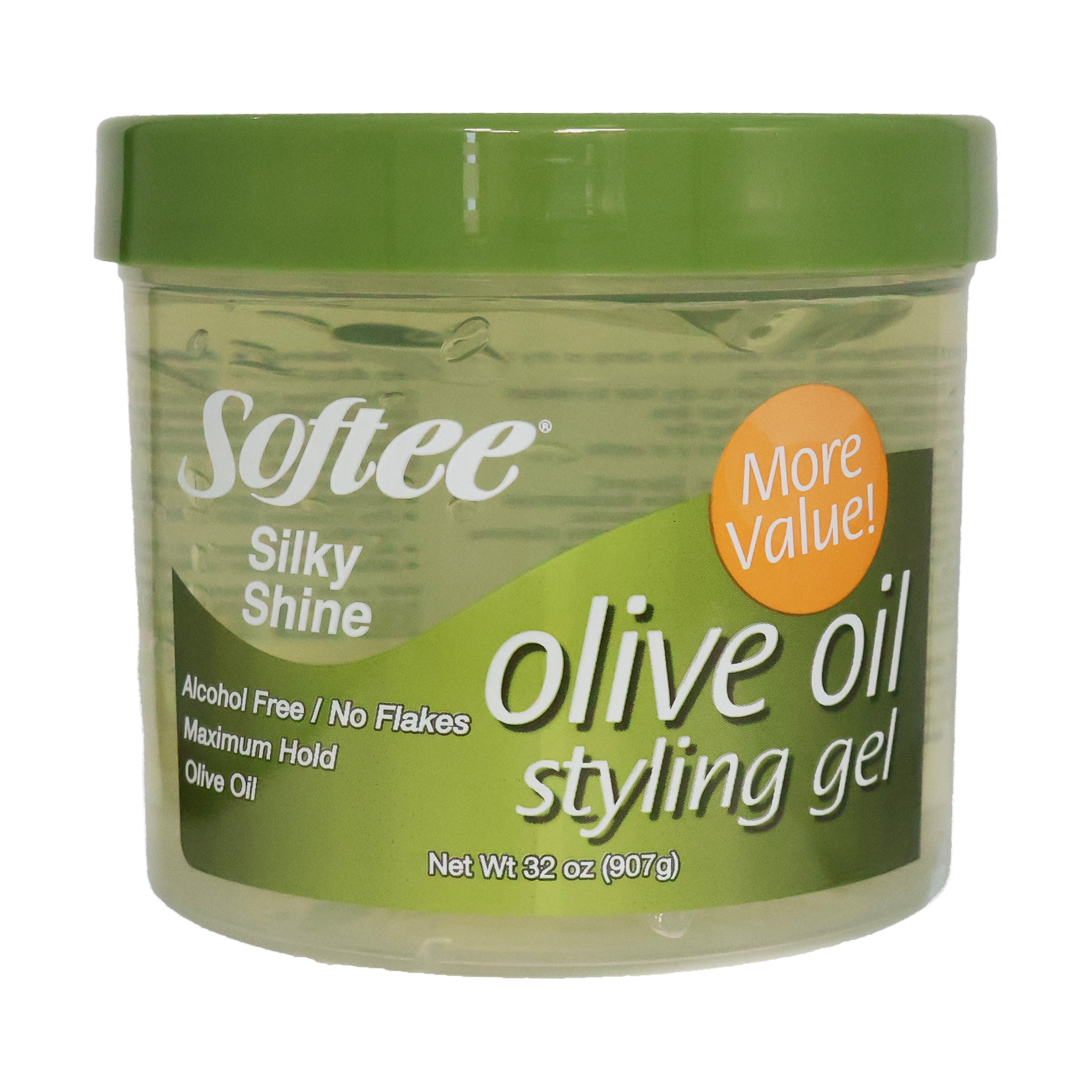Softee Olive Oil Styling Gel Silky Shine, 32 Oz., Pack of 6 - Walmart.com