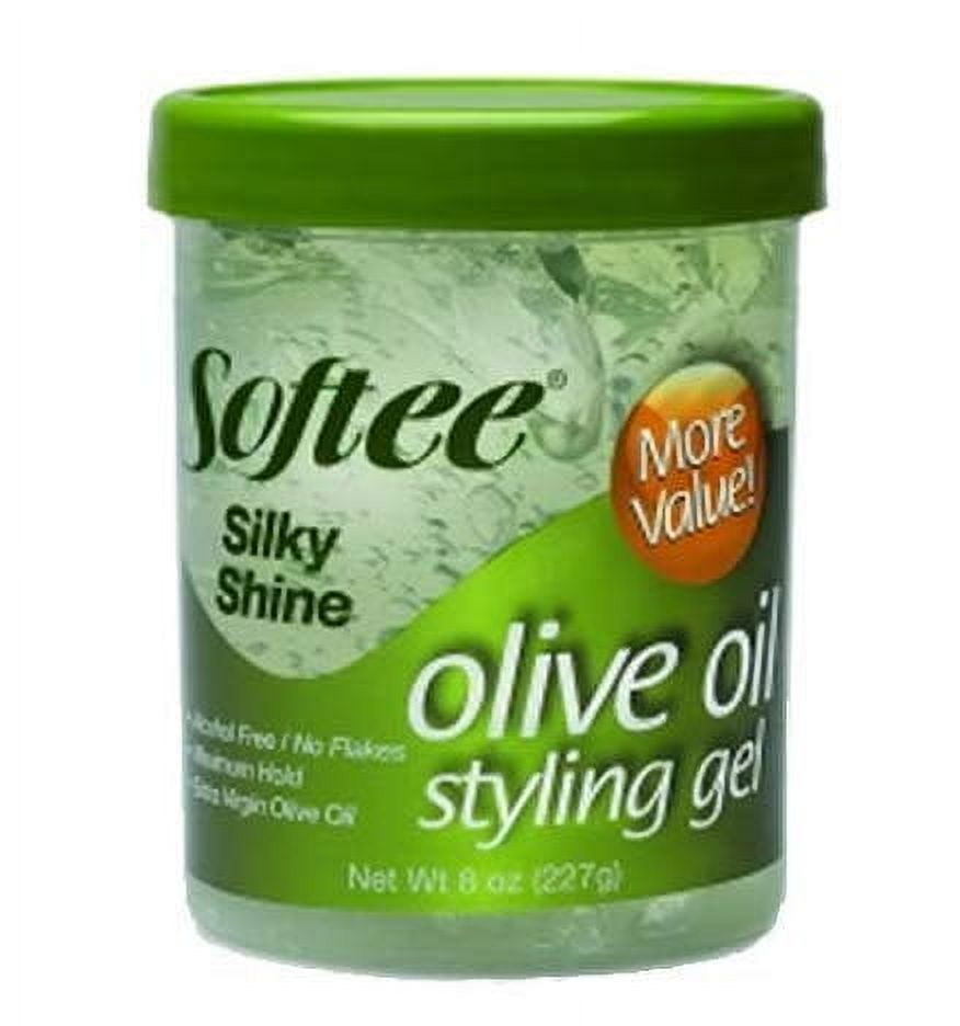 Softee Silky Shine Olive Oil Styling Gel, 8 Oz, 2 Pack - Walmart.com