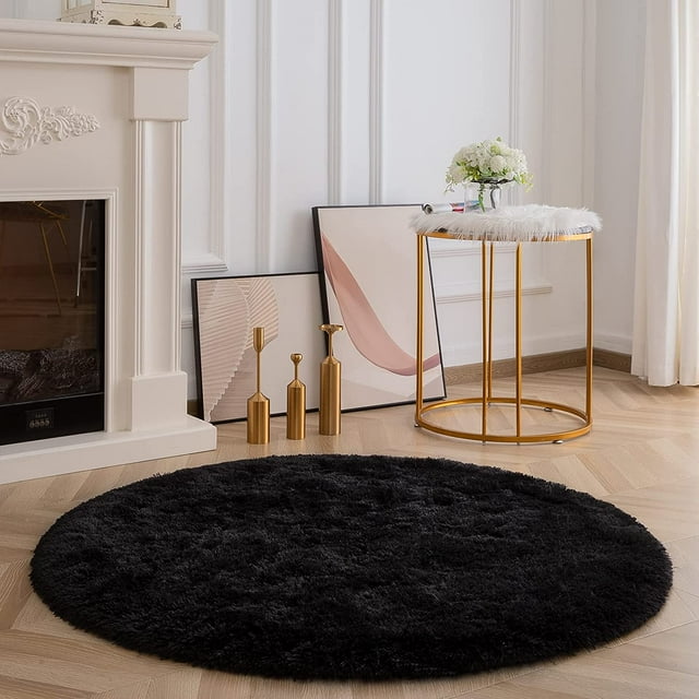 Softlife Soft Round Shaggy Rug,Fluffy Circle Rug for Boys Girls,Fuzzy ...