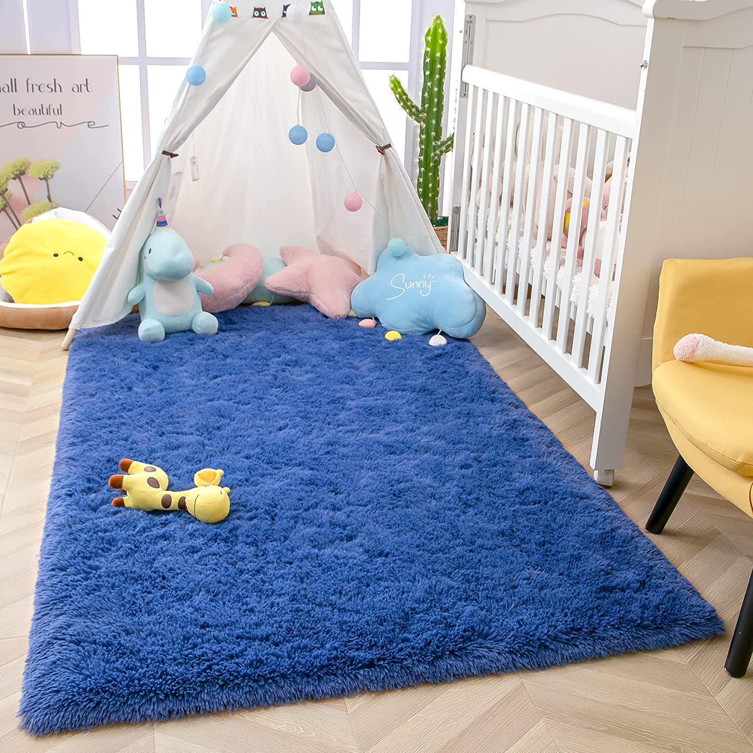 Softlife Stylish Soft Shaggy Velvet Carpet for Living Room Bedroom ...