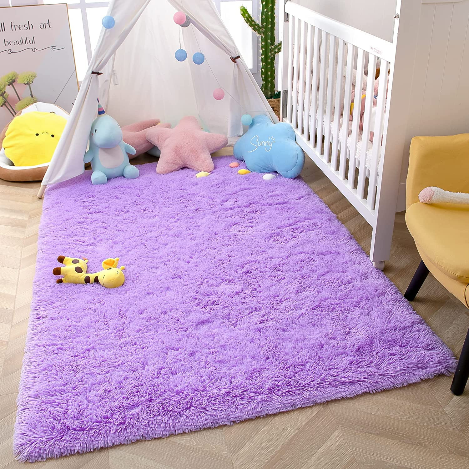 Softlife Stylish Soft Shaggy Velvet Carpet for Living Room Bedroom ...