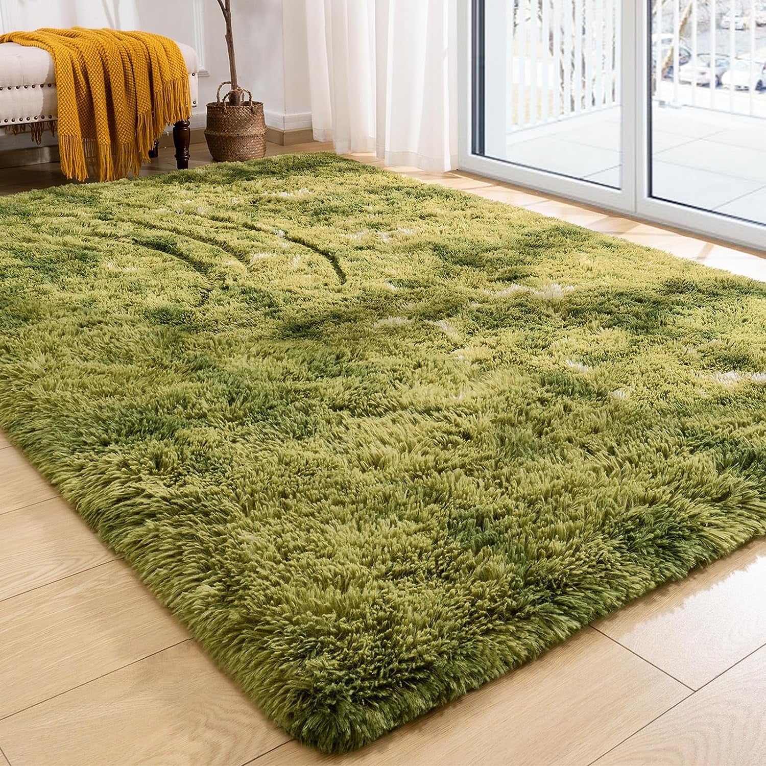 Softlife Super Soft Plush Tie Dye Velvet Rugs for Home Decor,Fluffy ...
