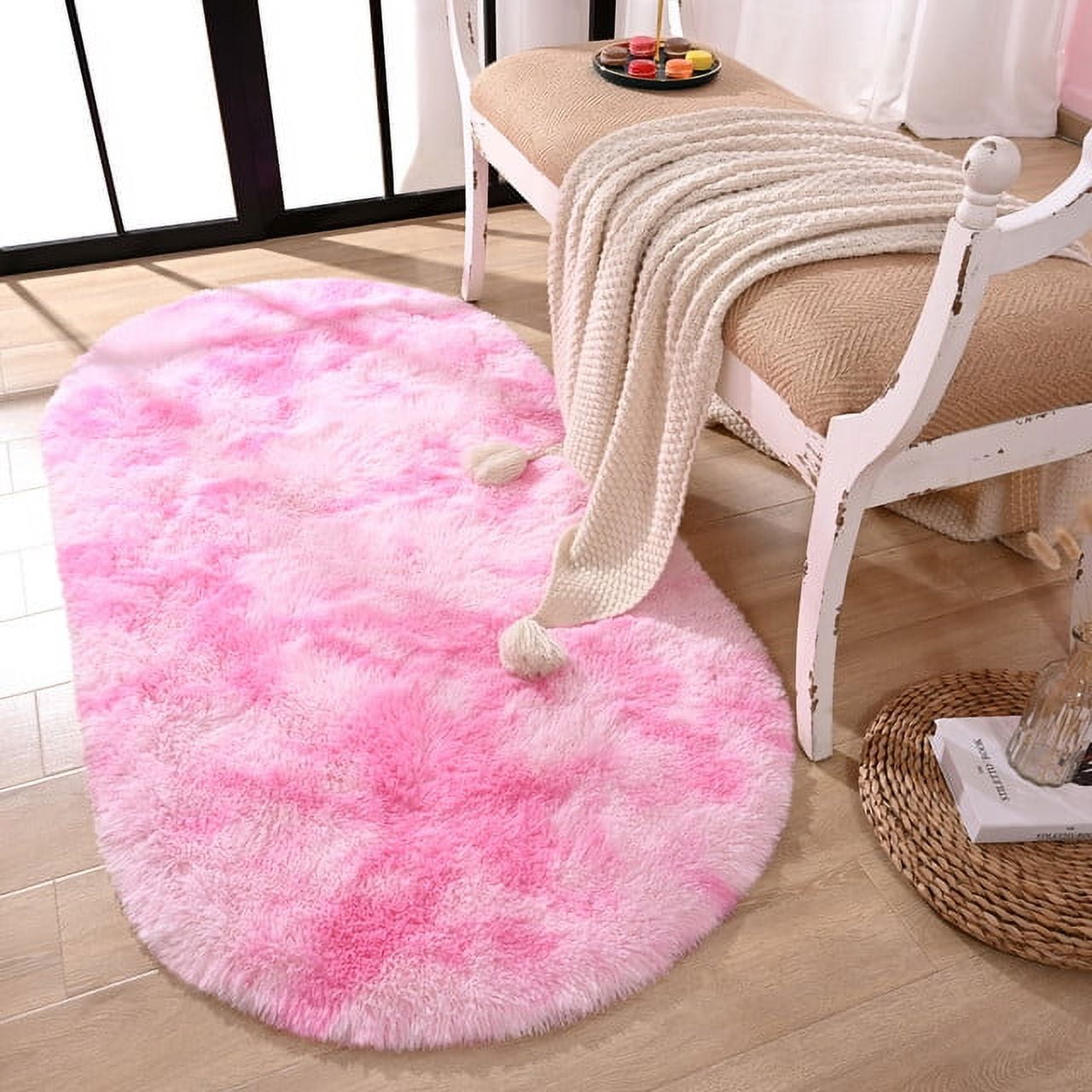 Softlife Super Soft Plush Tie Dye Velvet Rugs for Home Decor,Fluffy ...