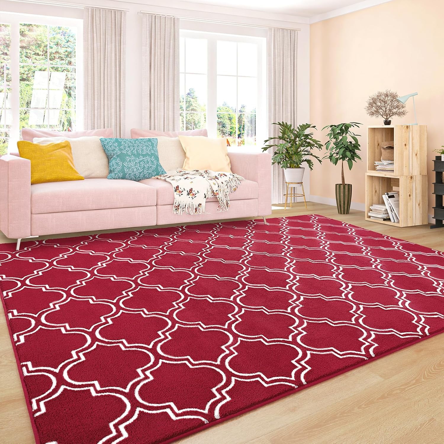 Softlife Ultra Cozy Area Rug Stylish Shag Plush Carpets for Bedroom ...
