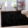 Softlife Super Fuzzy Plush Area Rugs, 4' x 5.3', Shaggy Comfortable ...