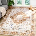 Softlife Ultra-Thin Chenille Vintage Area Rug Non Slip Washable ...