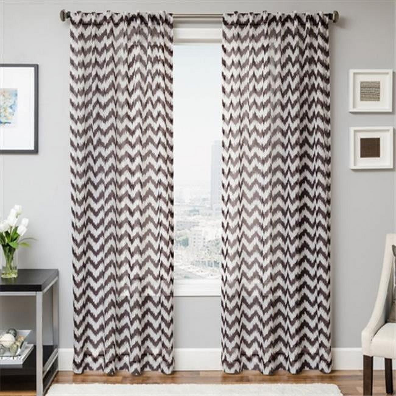 Softline Fortress Chocolate 84 Inch Back Tab Panel- Pack Of 2 - Walmart.com