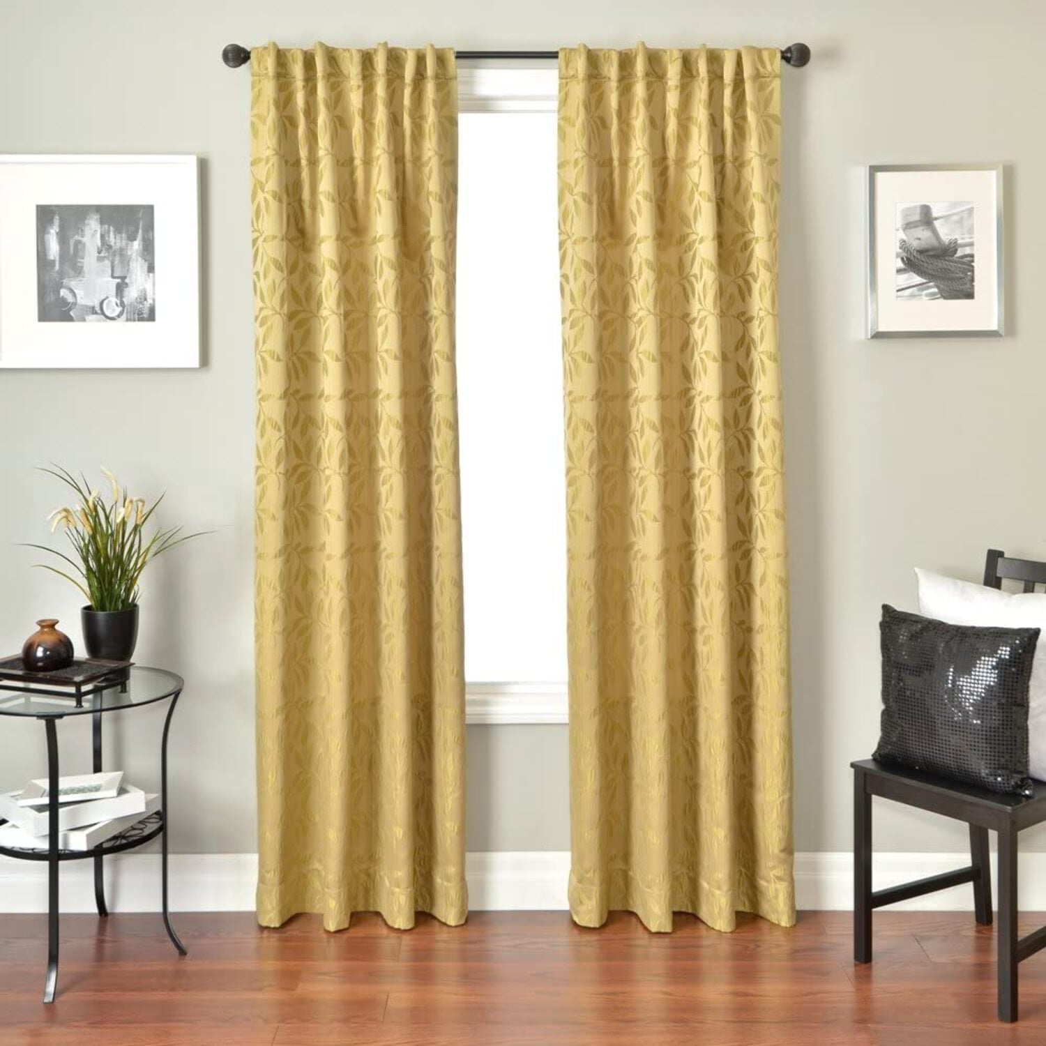 Softline Home Fashions Savannah Window Treatment: 55x96/Apple - Walmart.com