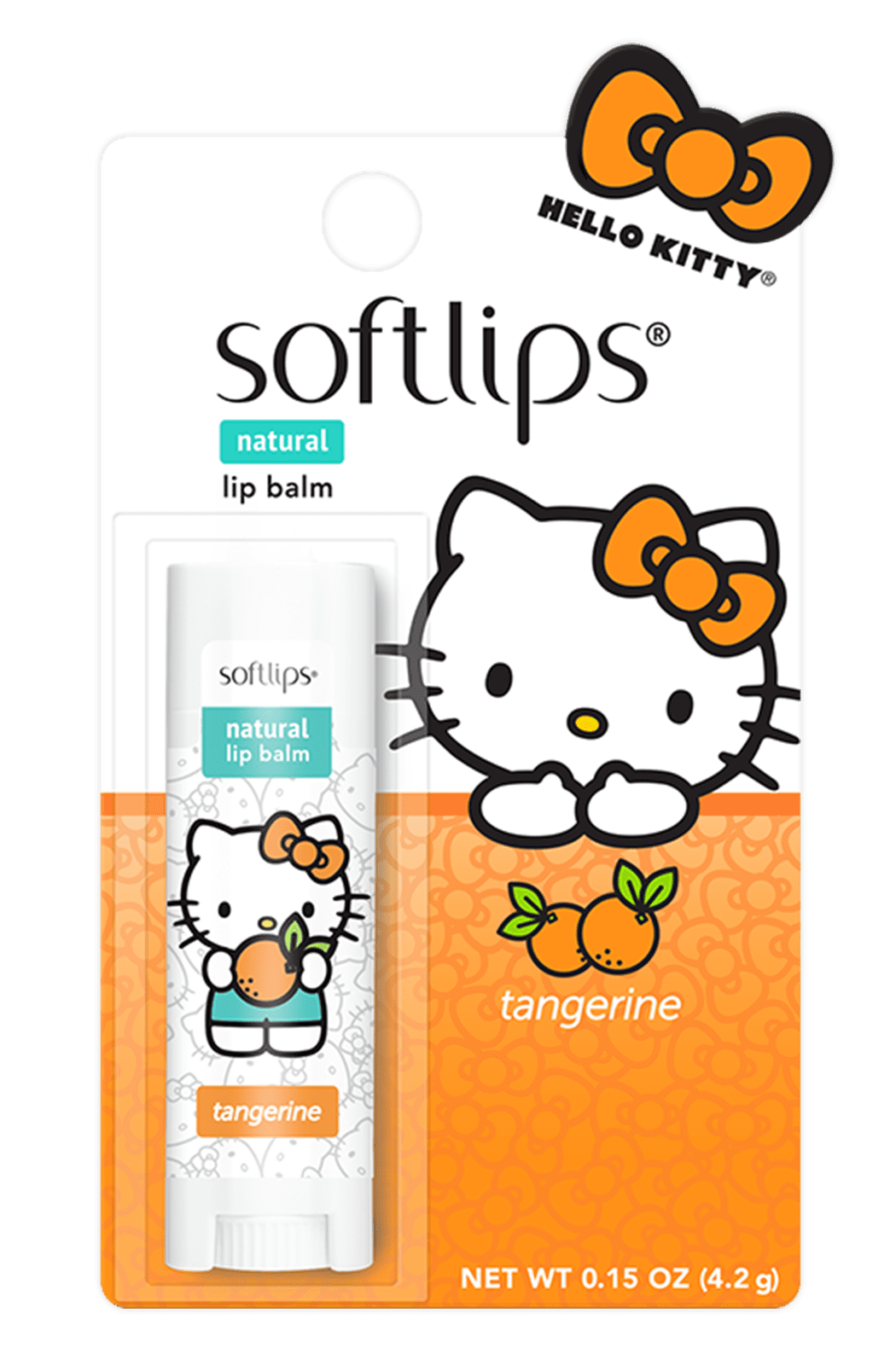 Softlips Limited Edition Hello Kitty All Natural Tangerine Lip Balm, 0. ...