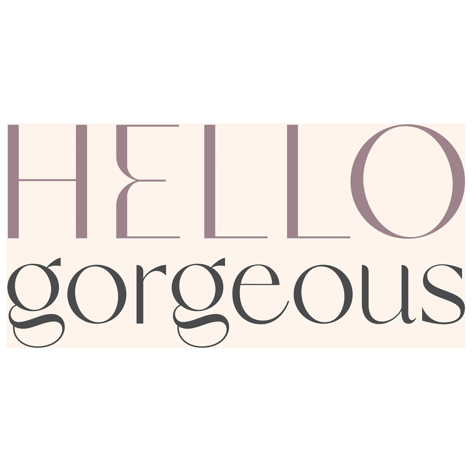 Softly Hello Gorgeous Typography Extra Large XL Wall Art Poster Print ...
