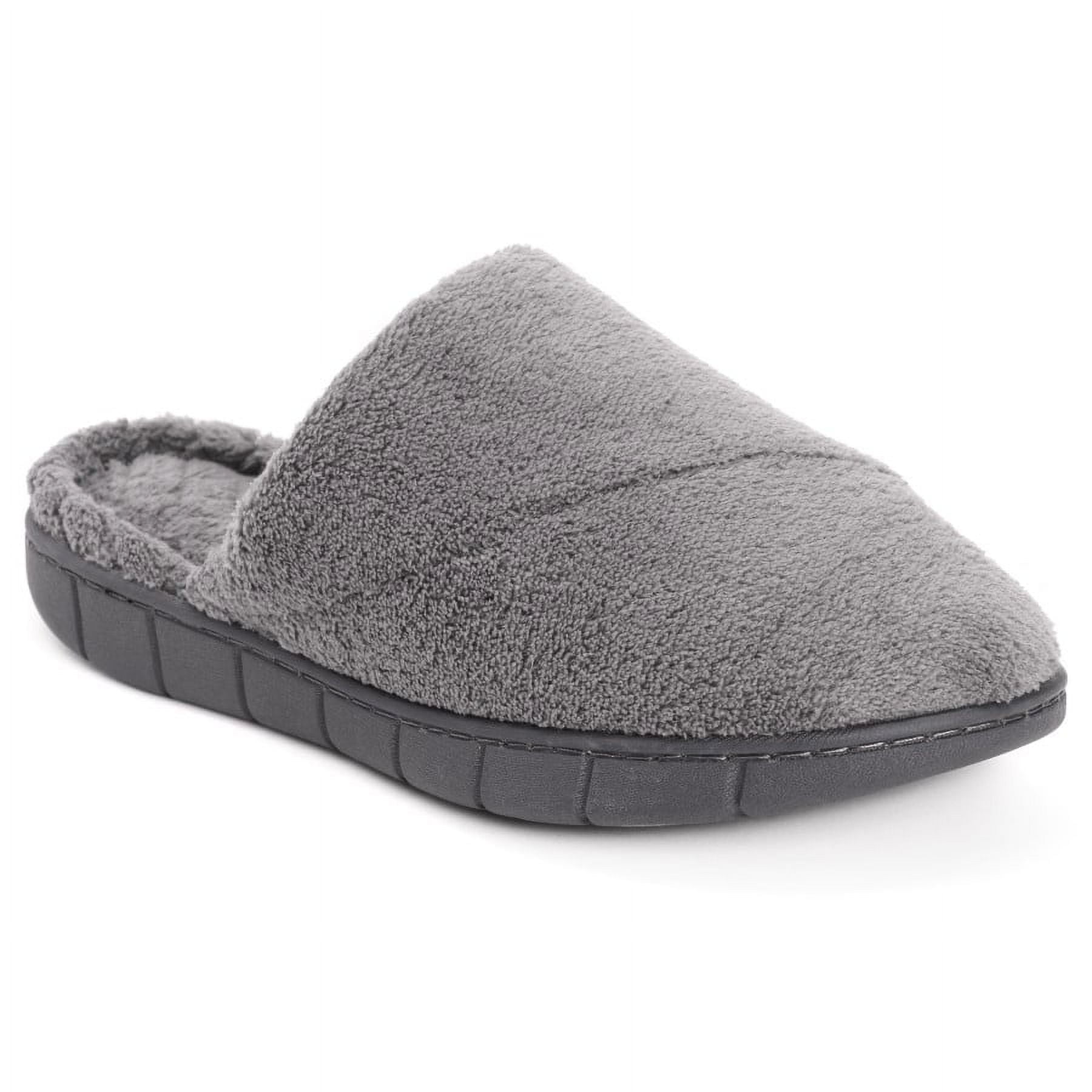 Softones by MUK LUKS Women's Gretta Scuff Slippers - Cinder, Medium (7-8) - Walmart.com