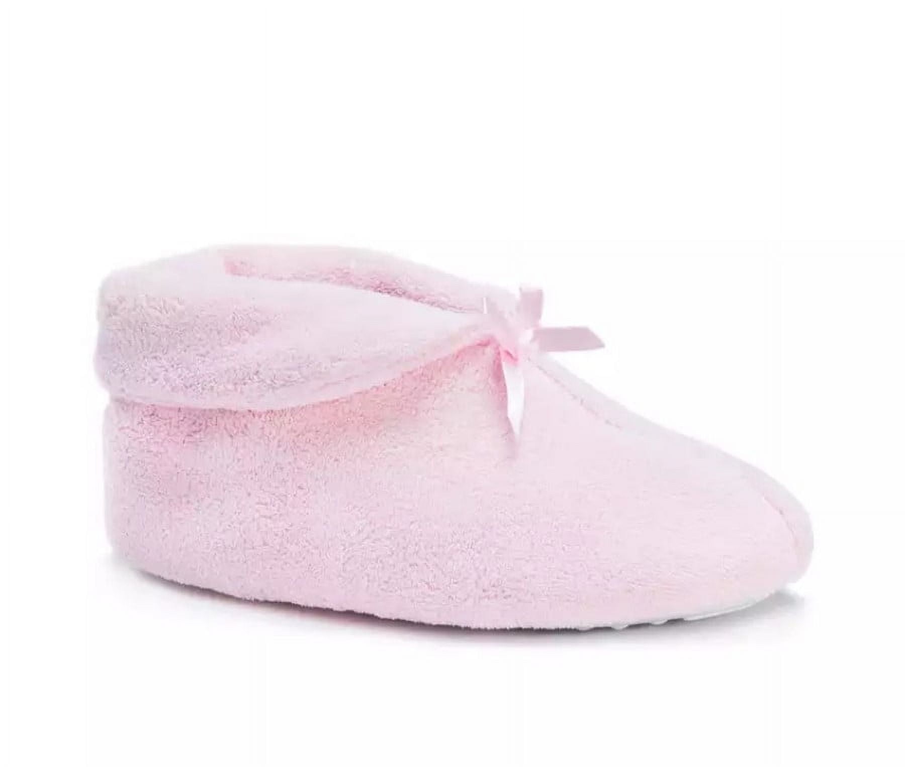 Softones by MUK LUKS Women's Terry Cuff Slipper Booties - Walmart.com