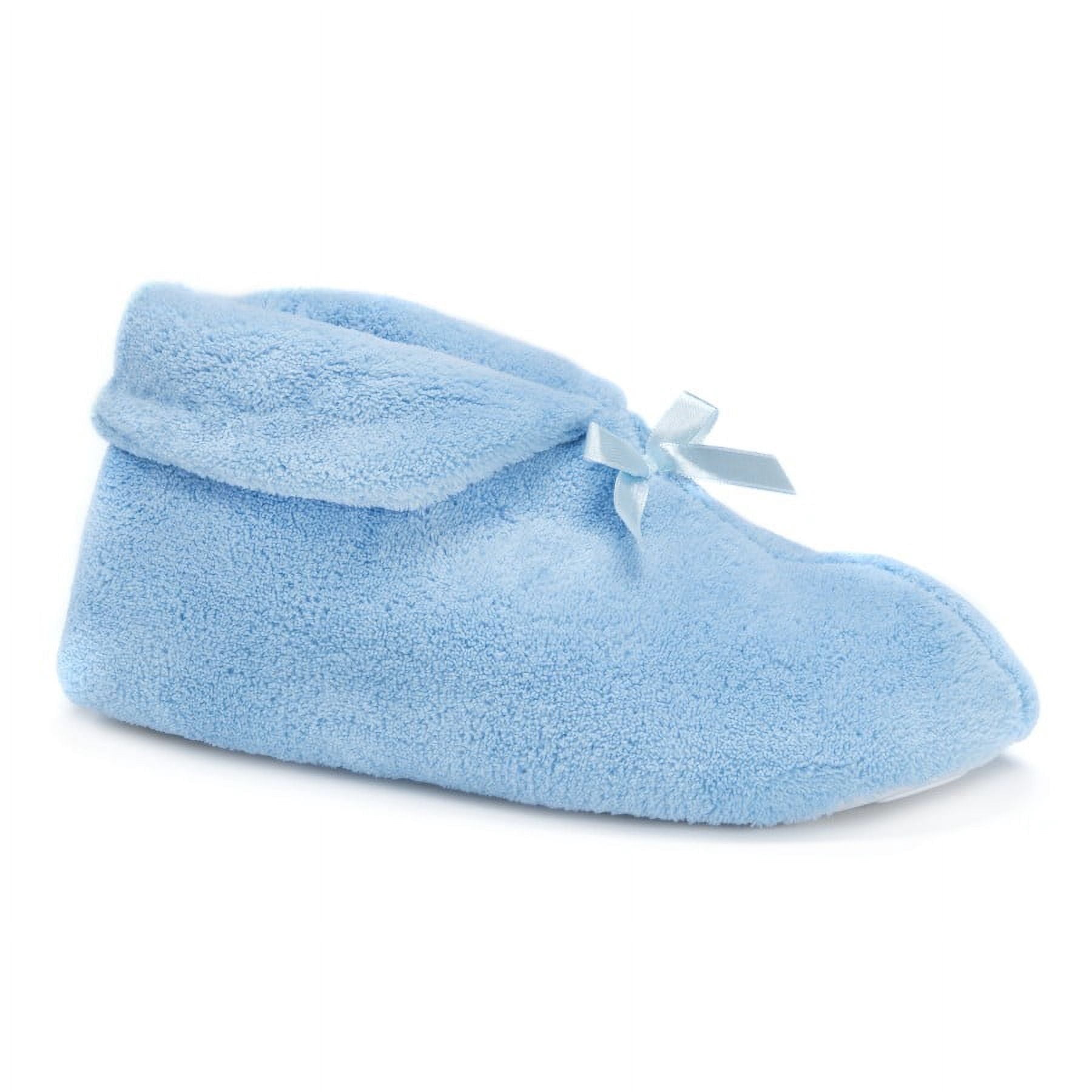Softones by MUK LUKS Women's Terry Cuff Slipper Booties - Walmart.com