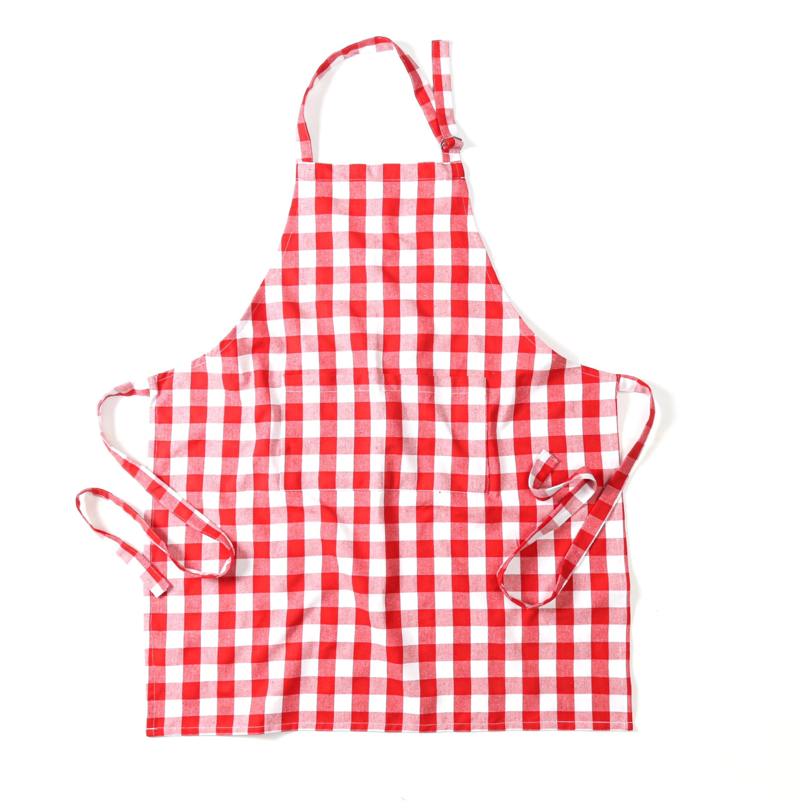 Softopia Cotton Gingham Buffalo Check 2 Pack Kitchen Aprons with Pocket ...
