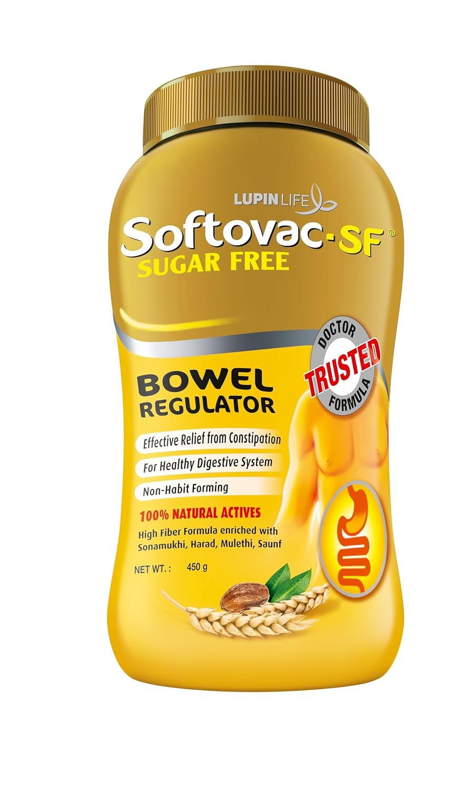 Softovac-SF Bowel Regulator Powder Sugar Free jar - 450g - Walmart.com