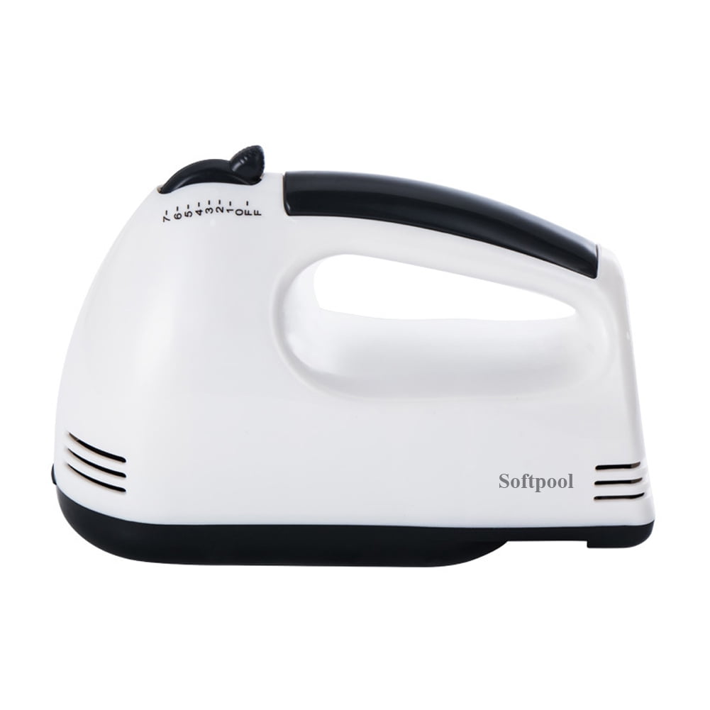 Softpool Electric egg beaters, 6-Speed Electric Hand Mixer with Whisk, Traditional Beaters, Snap ...