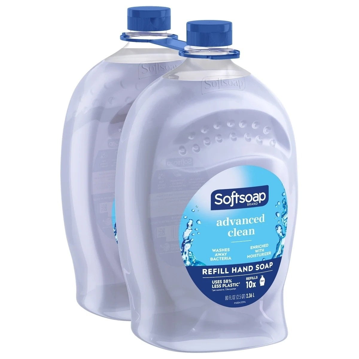 Softsoap Advanced Clean Hand Soap Refill, 80 fl. oz., 2-Pack, Liquid ...